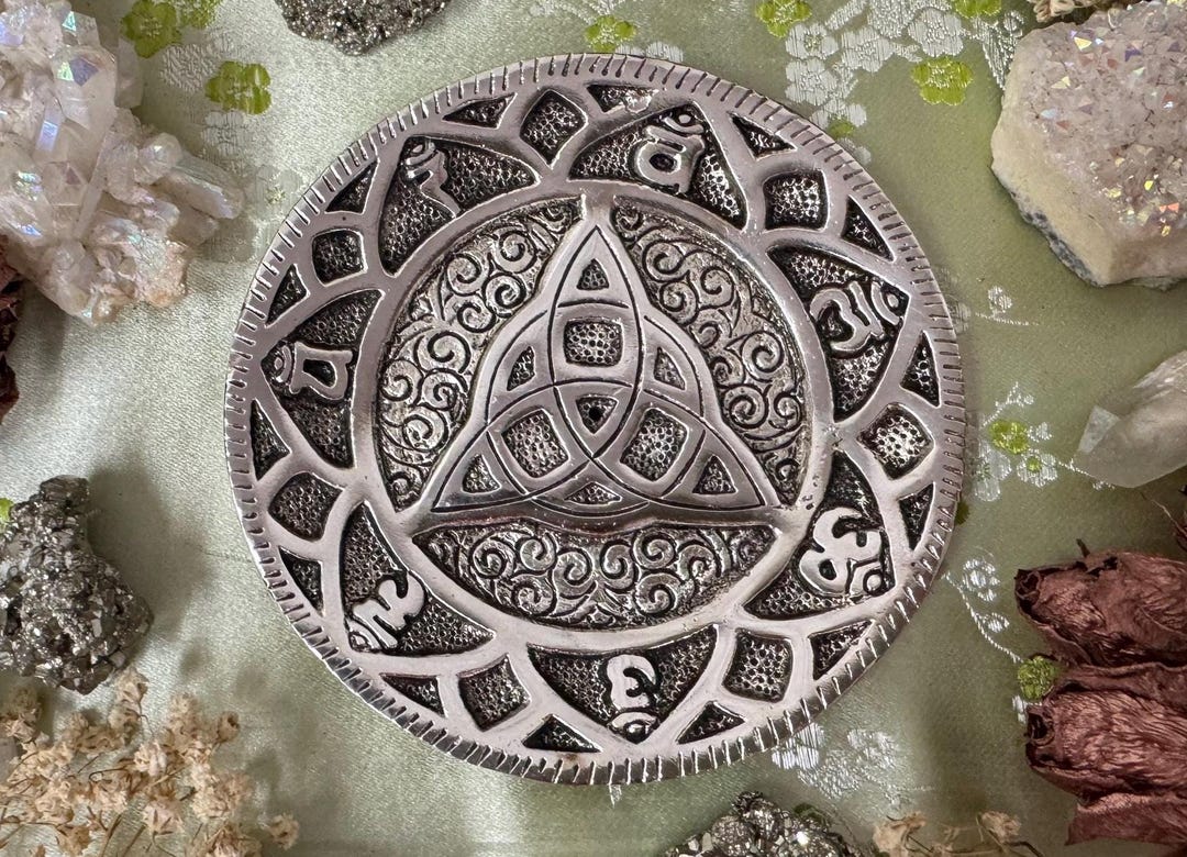 Aluminum Triquetra Altar Tile Incense Burner 4.5” - Etsy