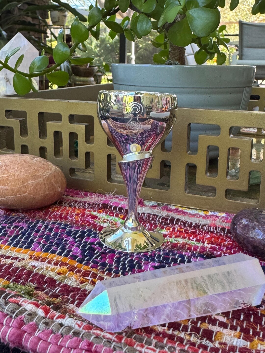 Mini Earth Goddess Silver Plated Chalice - Etsy