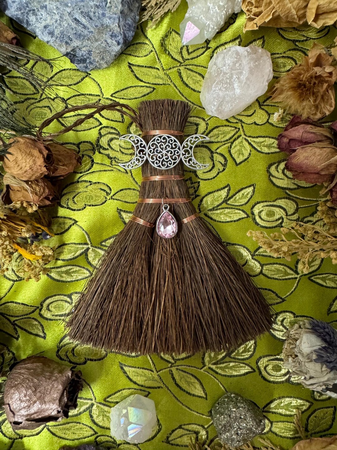 Filigree Triple Moon Altar Besom 5 to 6 Inches - Etsy