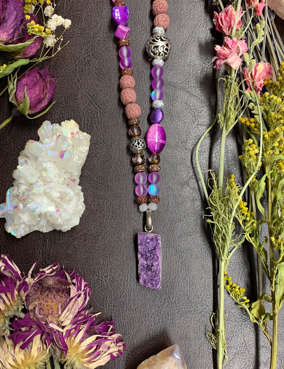 Hesperia Sunset Goddess Diffuser Necklace - Etsy
