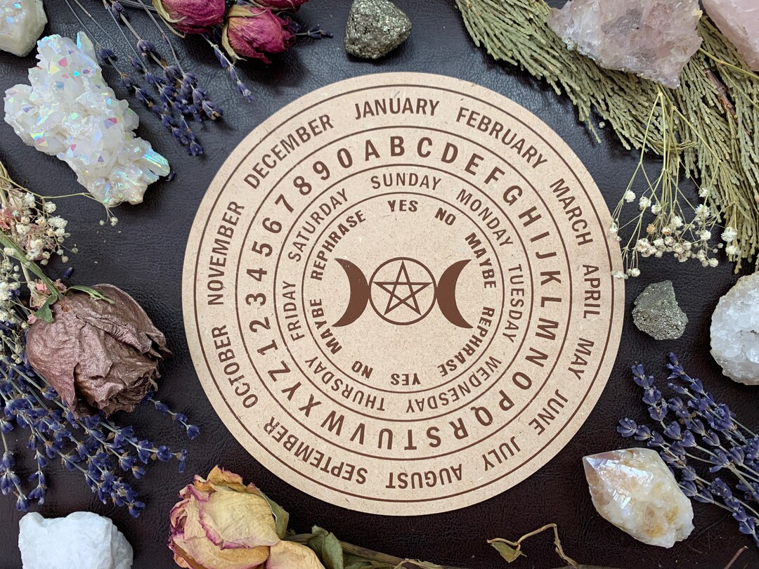 Triple Moon Pentacle Pendulum Board - Etsy