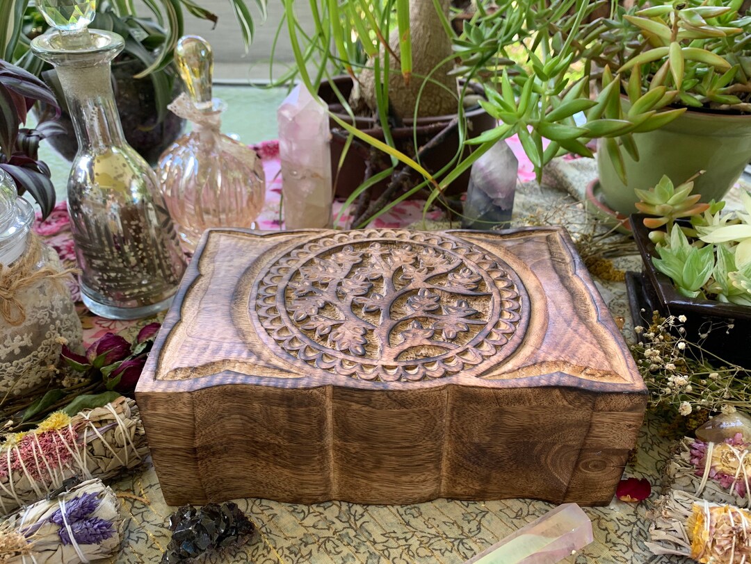 Tree of Life Wooden Box Kit W/ Lavender - Etsy