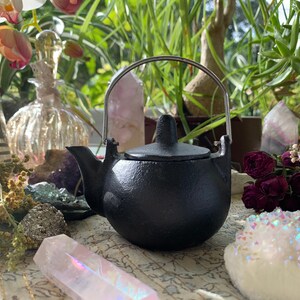 Mini Cast Iron Kettle 4 Hibiscus Tea Kit - Etsy