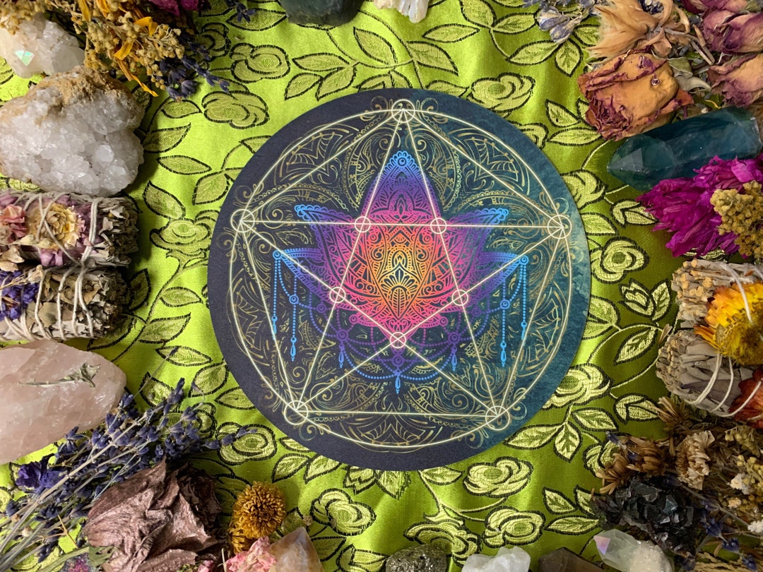 Sacred Lotus Crystal Grid - Etsy