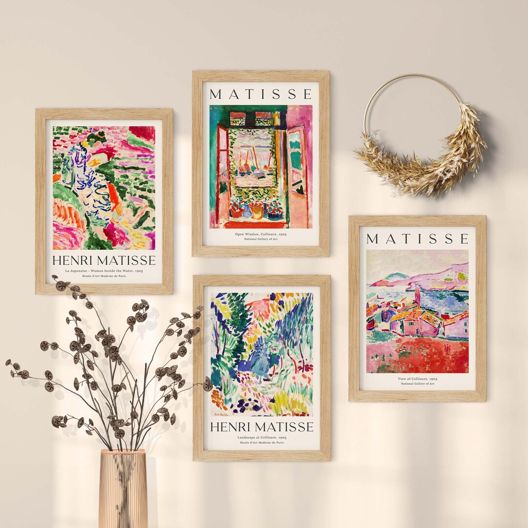 Matisse Set of 4, Matisse Printed, Matisse Gallery Wall, Matisse ...