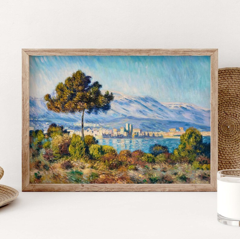 Claude Monet View of Antibes Poster Monet Wall Art Print - Etsy