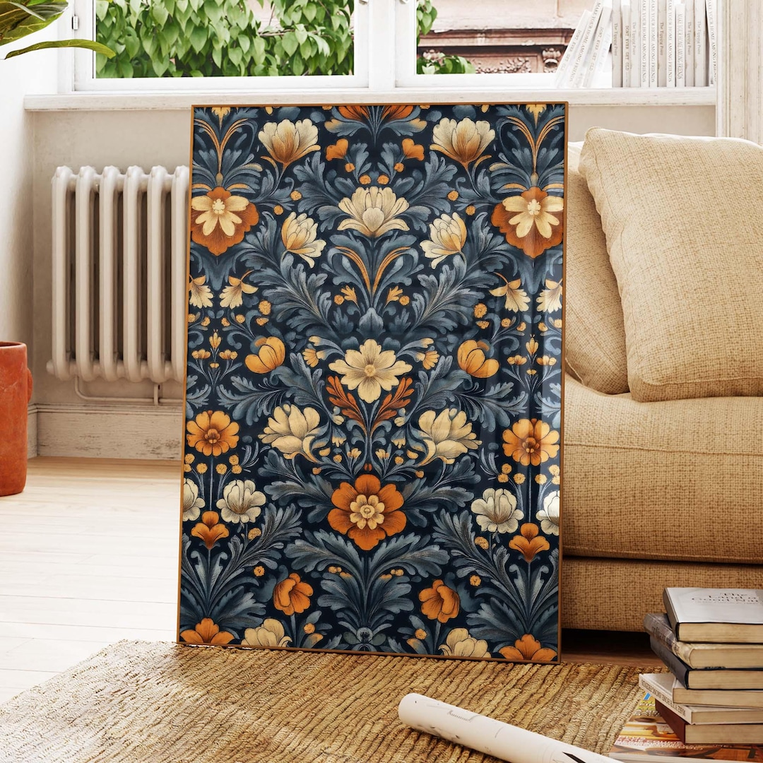 William Morris Flowers Pattern Poster, Floral Morris Art, Wall Decor ...