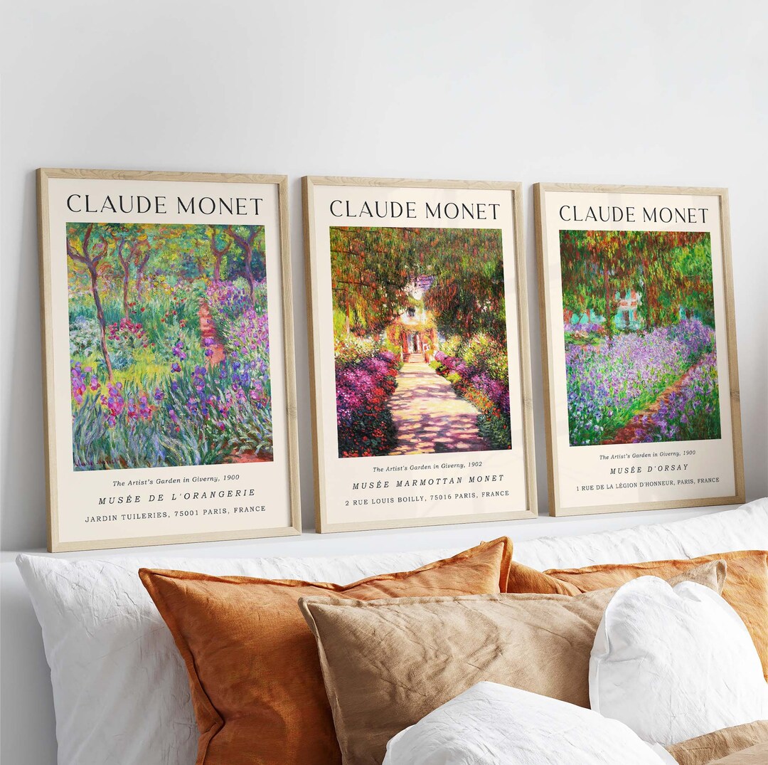 Claude Monet Poster, Garden Flowers Prints, Monet Poster, Monet ...