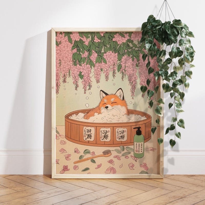 Japanese Bath \fox - Etsy