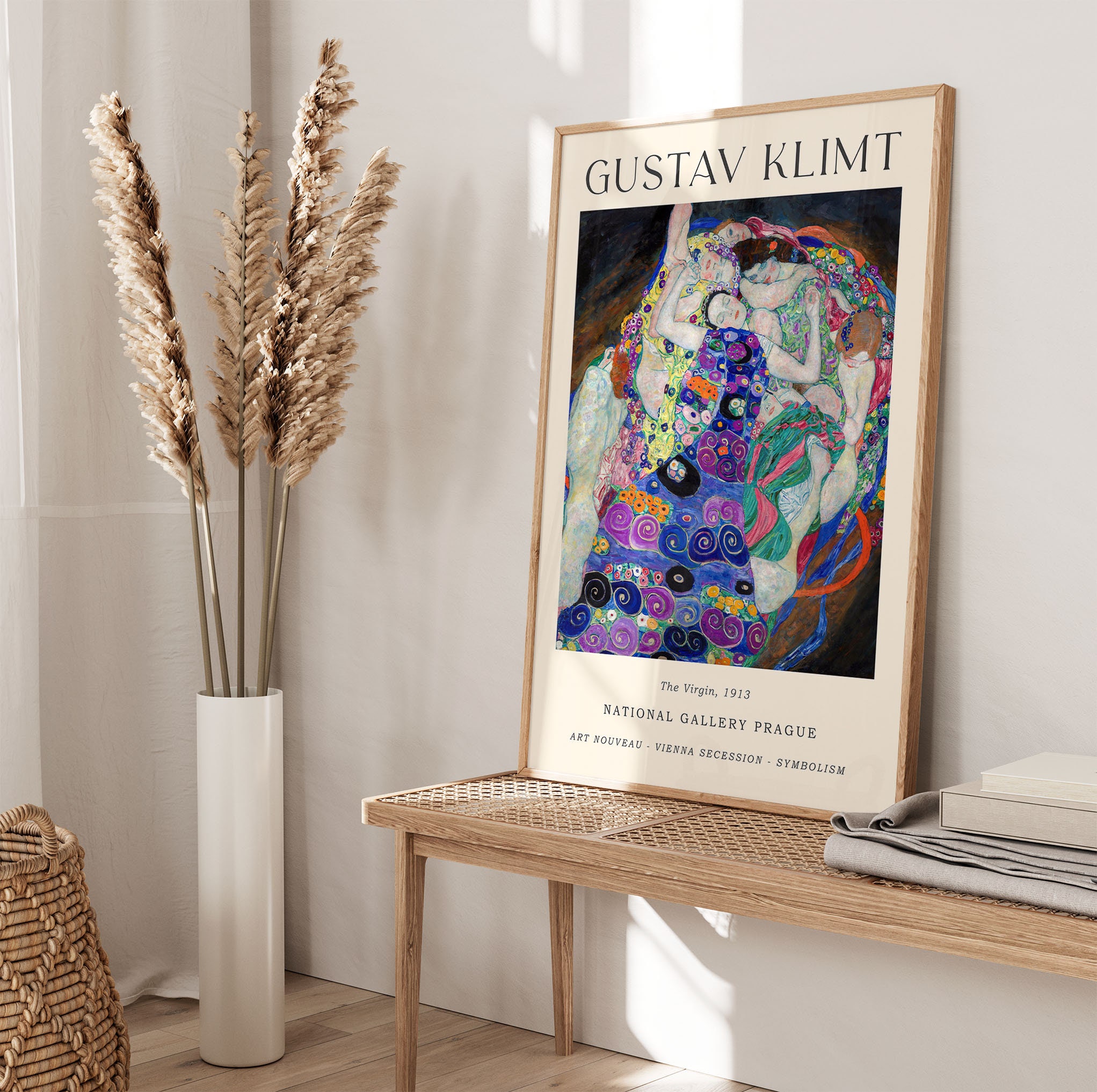 Gustav Klimt the Virgin Poster Klimt Wall Art Print Wall - Etsy