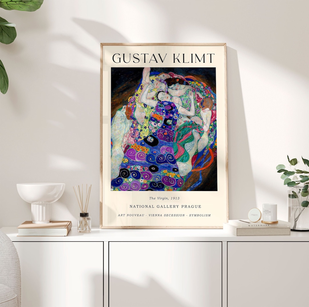 Gustav Klimt the Virgin Poster Klimt Wall Art Print Wall - Etsy