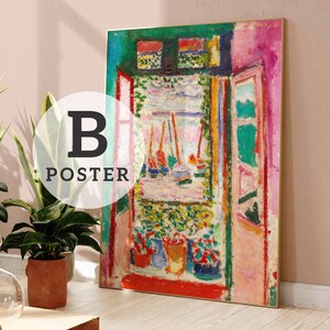 Matisse Prints, Open Window Matisse Flowers, Floral Wall Decor, Spring ...