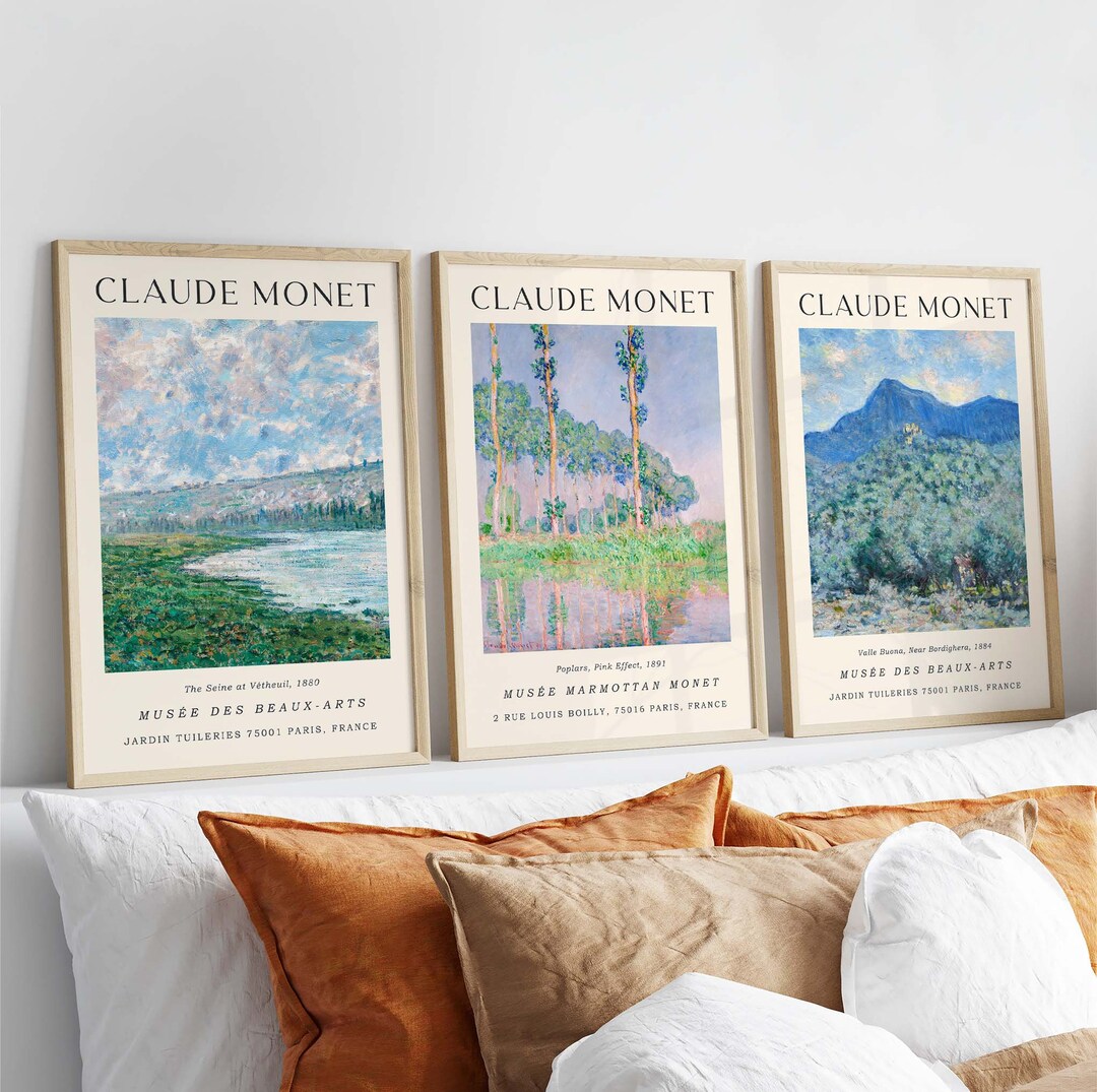 Claude Monet Poster, Coastal Prints, Mountains Lake Monet Exhibition ...