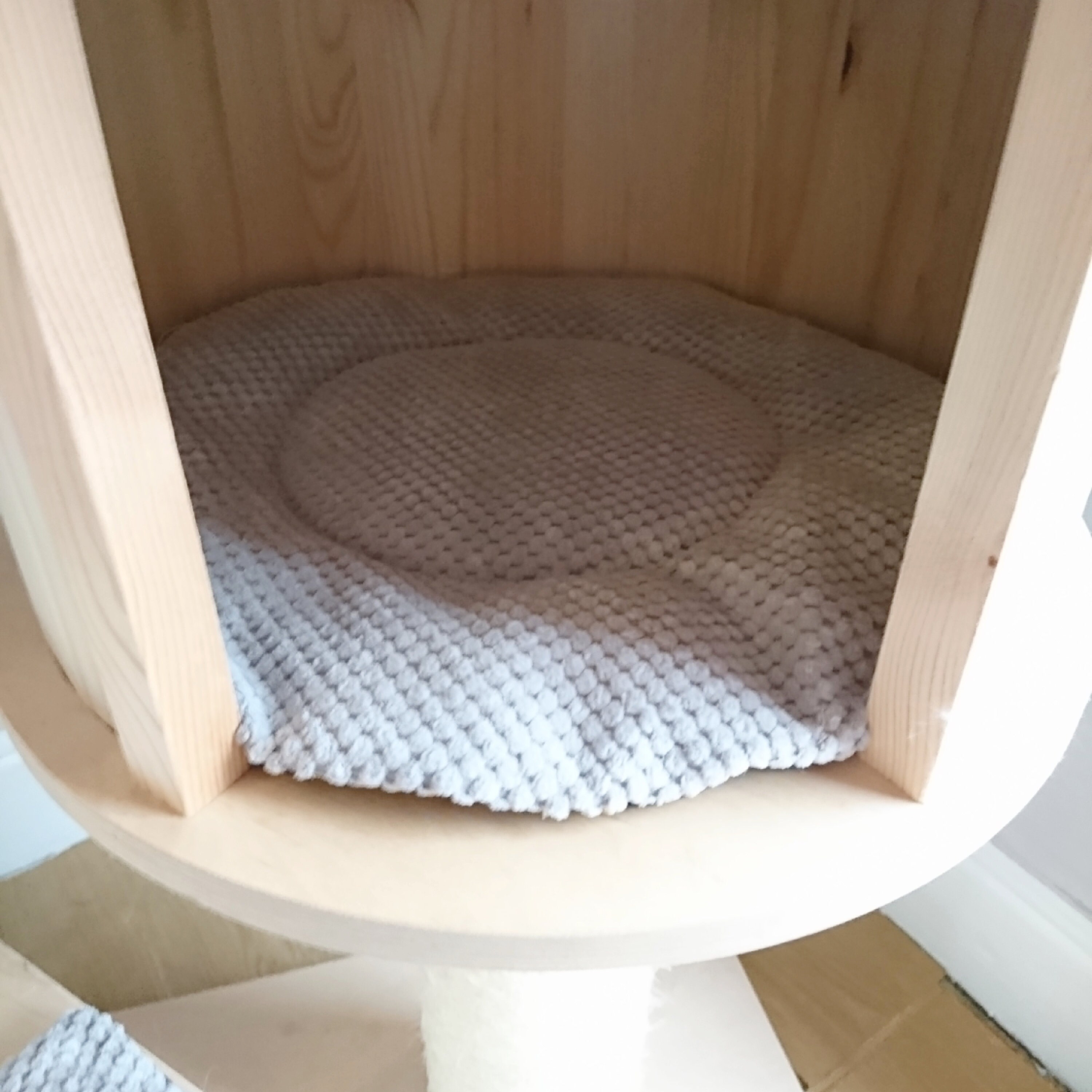 SILVER GREY Chenille Corduroy 5pc Cat Tree Bed Replacement Set - Etsy