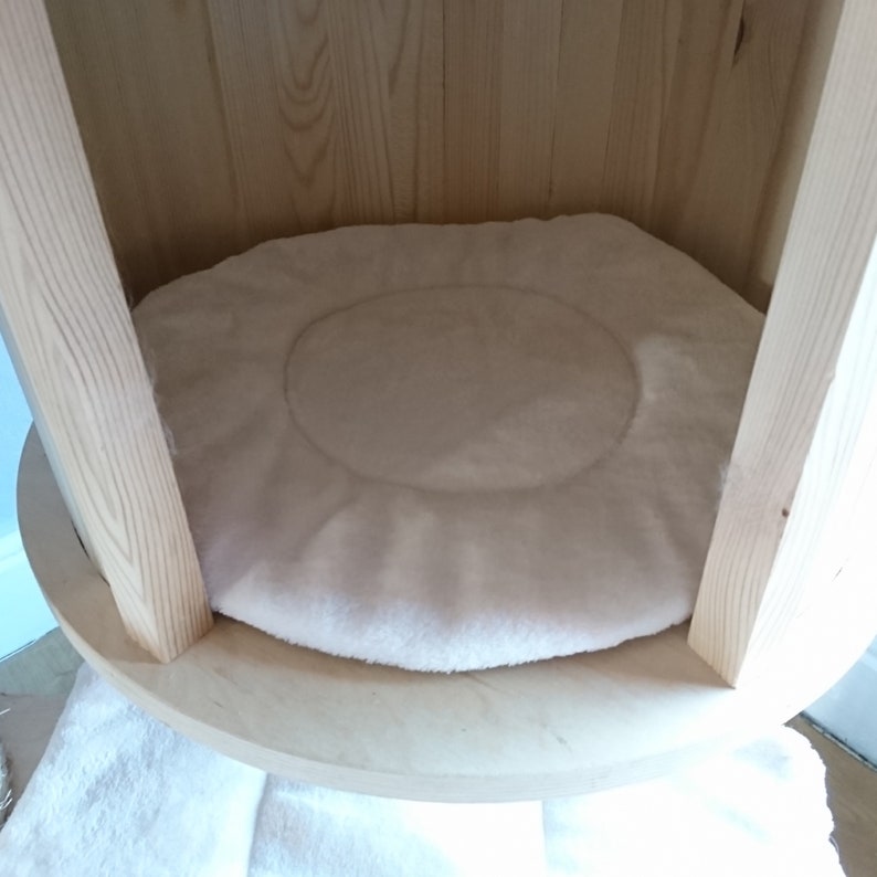 IVORY CREAM Cuddle Fleece 3pc Cat Tree Bed Replacement Set to - Etsy UK