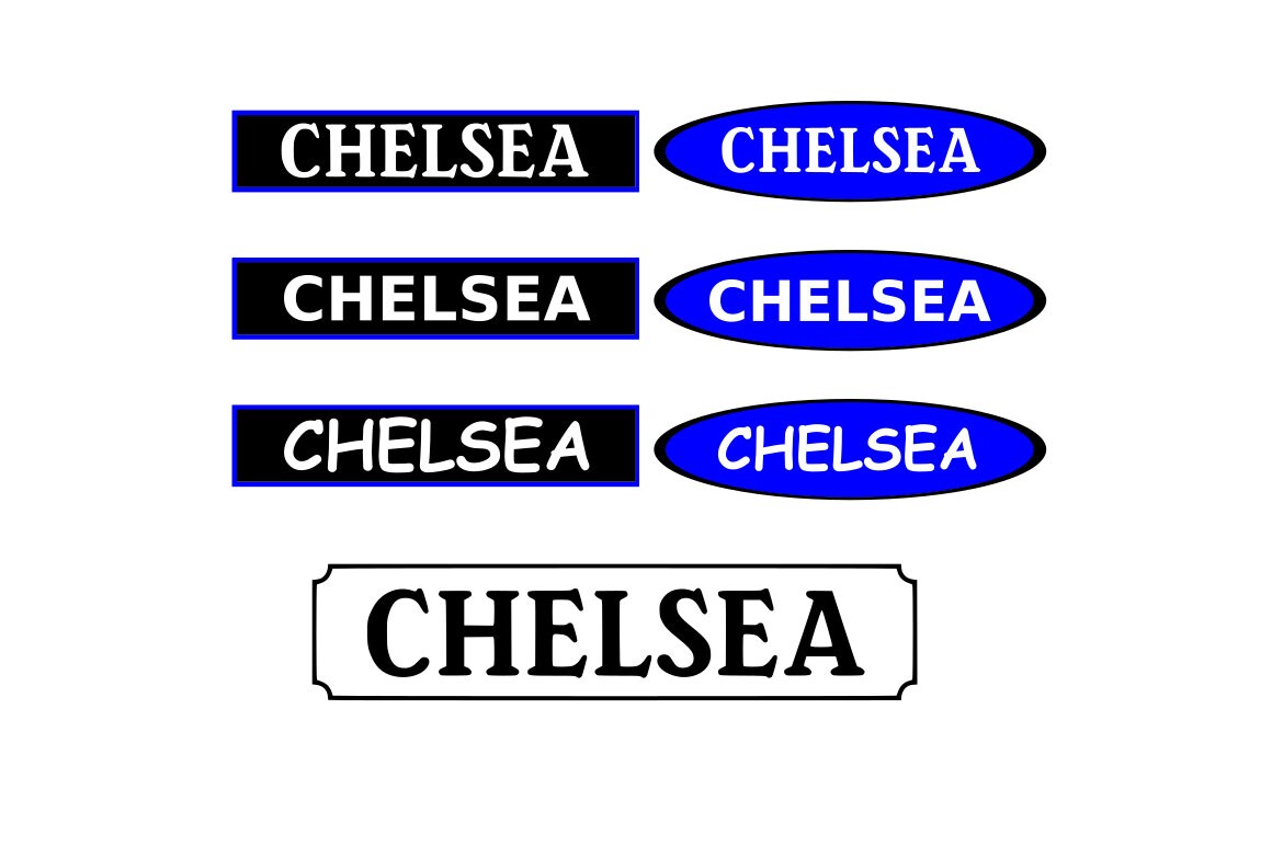UK Chelsea Design Cut File - Stencil - Silhouette - Cricut - Svg - Png ...