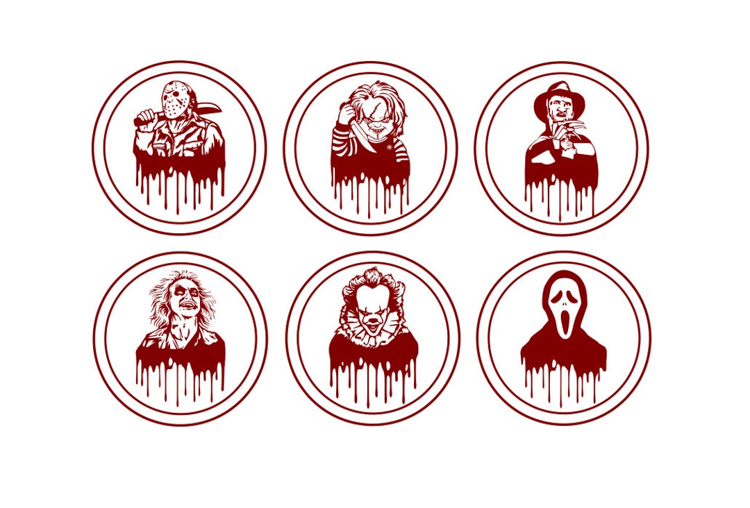 Horror Bundle Design Cut File - Stencil - Silhouette - Cricut - Svg ...