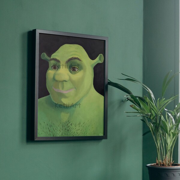Shrek Oil Painting - Etsy UK