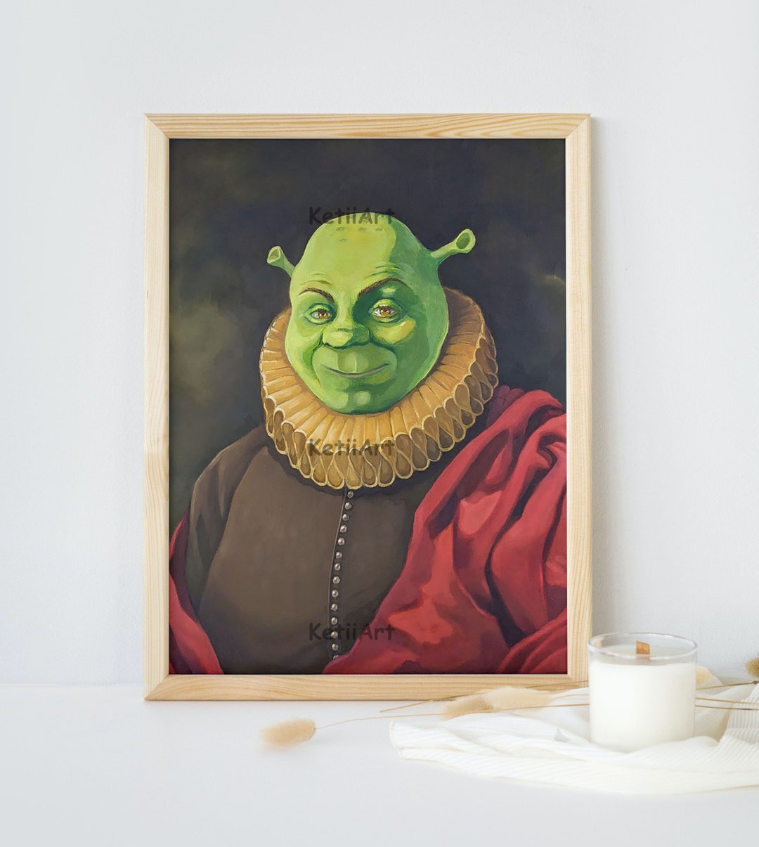 Renaissance Shrek Oil Painting - Printable Download - Etsy