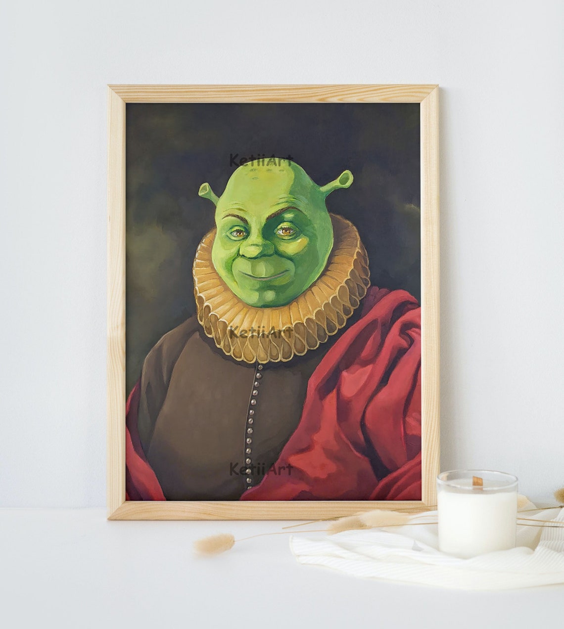 Renaissance Shrek Oil Painting Printable Download - Etsy