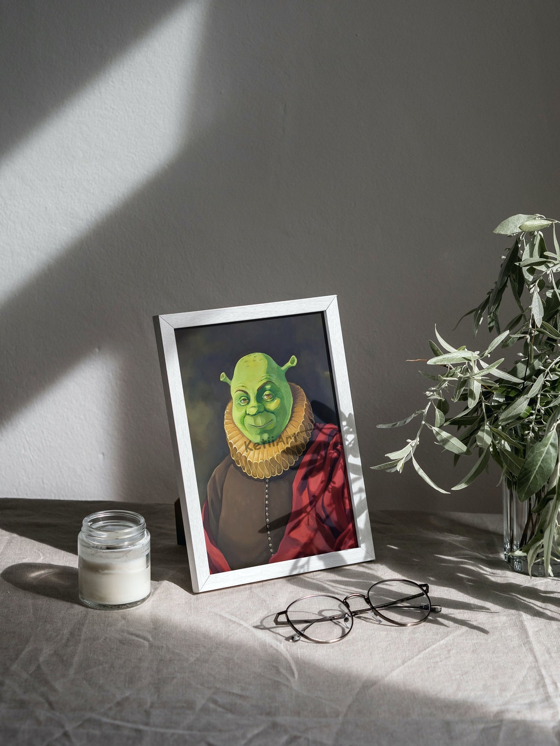 Renaissance Shrek Oil Painting Printable Download - Etsy