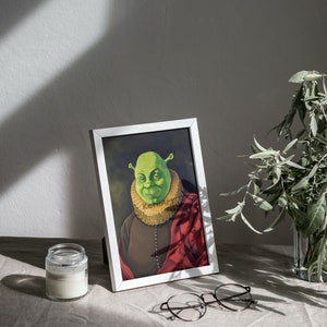 Renaissance Shrek Oil Painting - Printable Download - Etsy