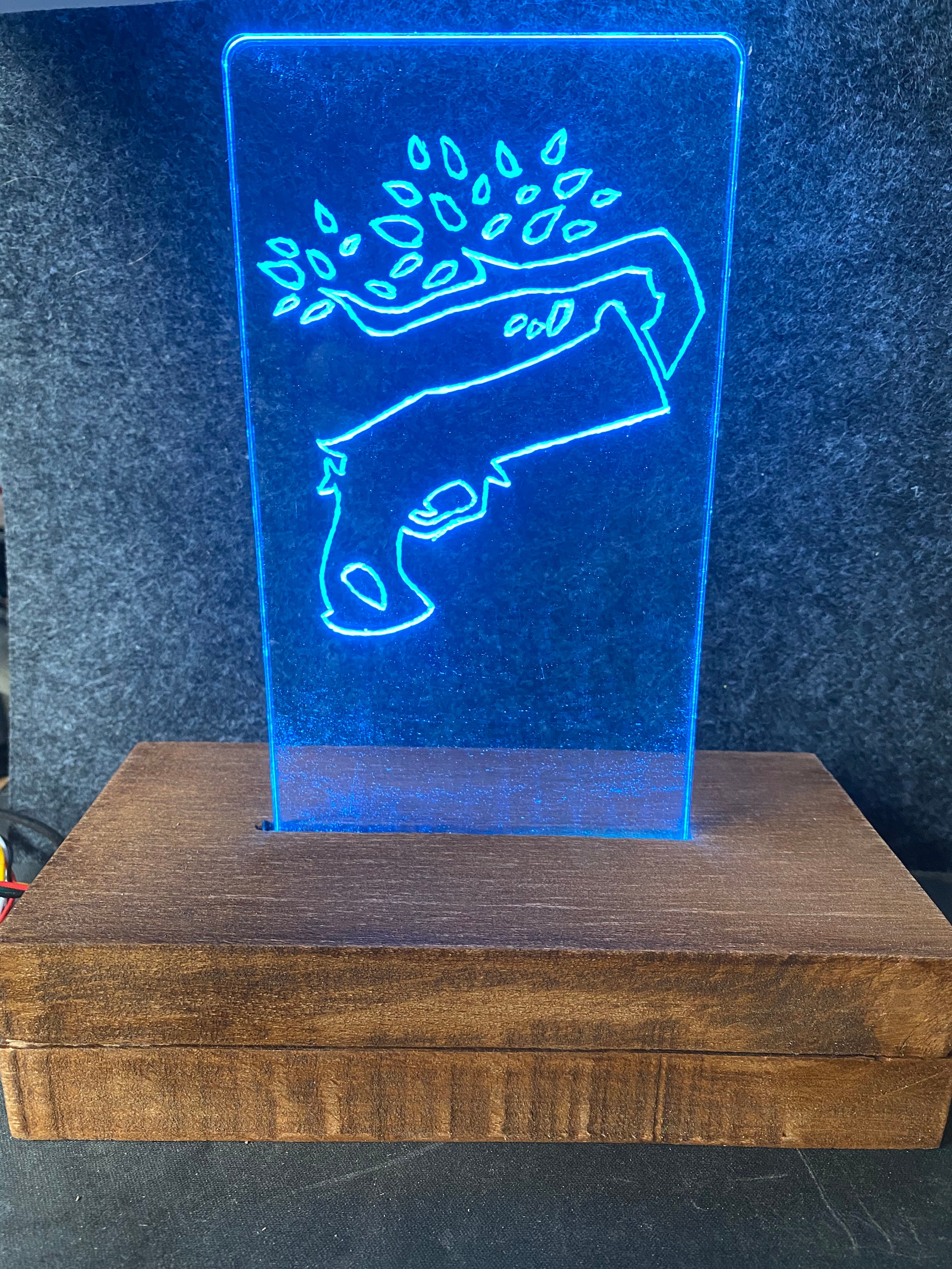 Holographic Engraved Plexiglas Display, Custom Images Possible - Etsy