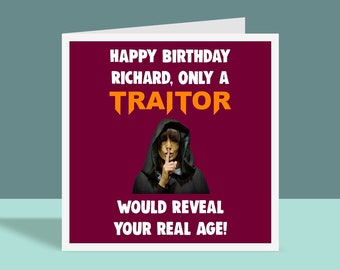 Traitors Funny Birthday Card, Dianne, Boyfriend, Girlfriend, Claudia ...