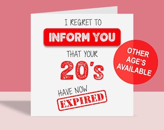 I Regret to Inform You Card - Etsy