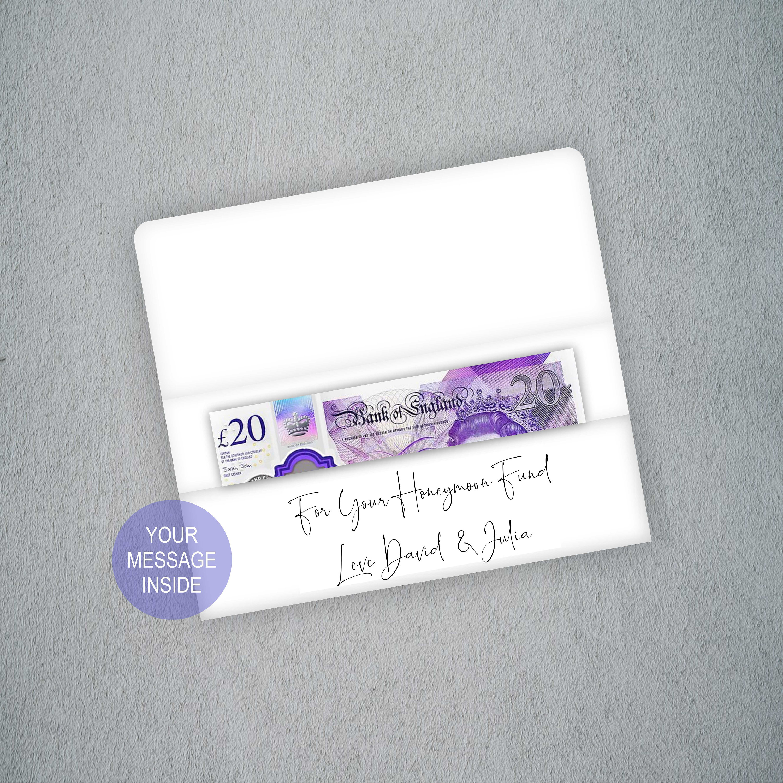Personalised Wedding Money Wallet Gift Voucher Envelope - Etsy