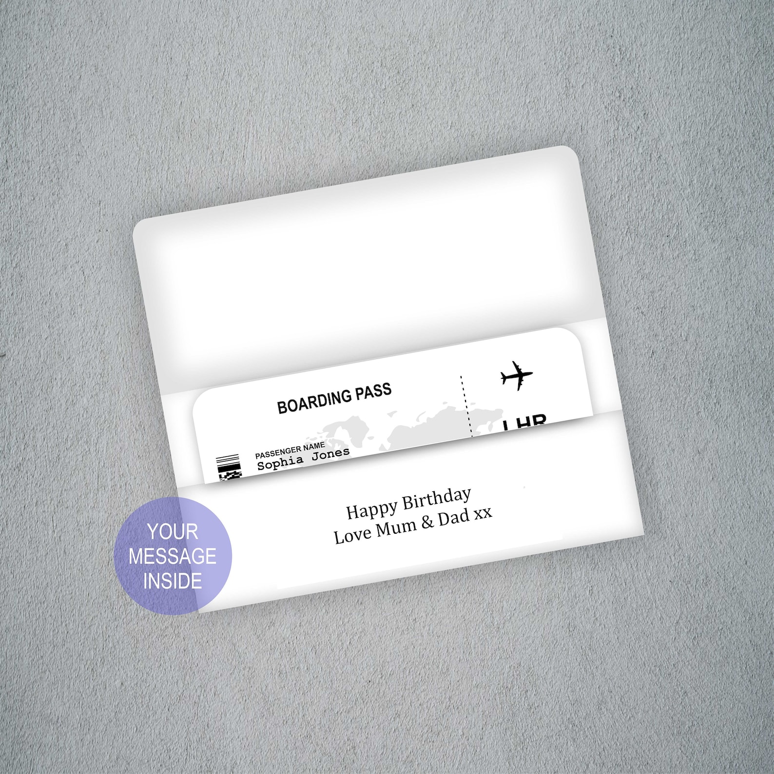 Personalised Custom Gift Airline Ticket Boarding Pass | Etsy UK