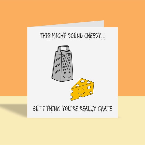 Cheesy Birthday Card Greeting Card Funny Birthday Card - Etsy