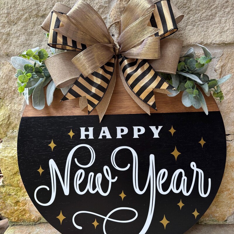 New Year Door Hanger - Etsy