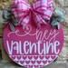 Hugs Kisses and Valentine Wishes Door Hanger, Valentine Double Door ...