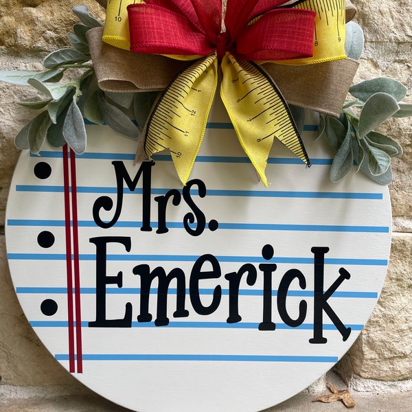 Teacher Door Hanger - Etsy
