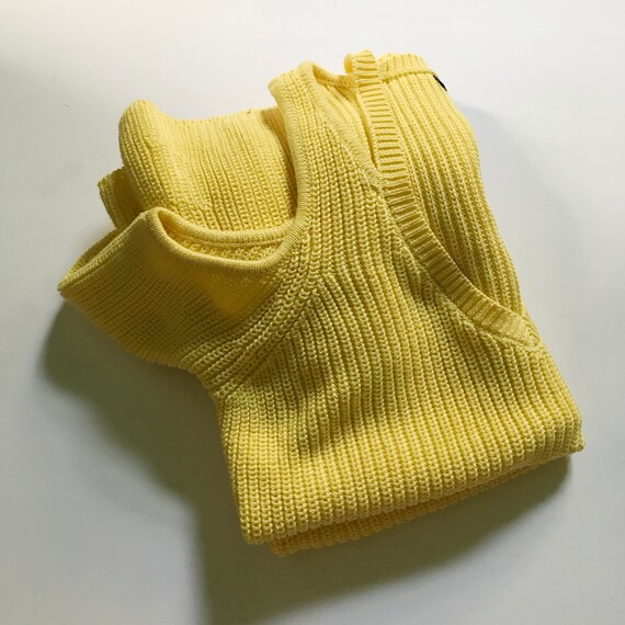 Boston Proper Buttercream Yellow 90s Cutout Chunky Sw… - Gem