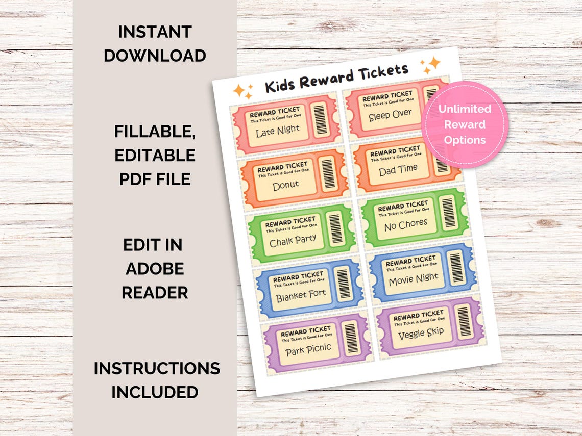 Kids Reward Coupons Printable, Kid Reward Bucks, Kid Coupon Book ...