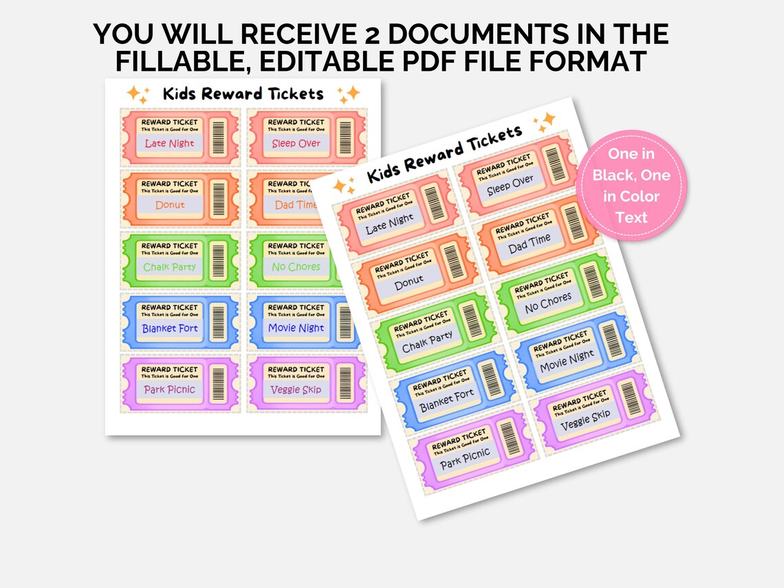 Kids Reward Coupons Printable, Kid Reward Bucks, Kid Coupon Book ...