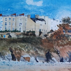 Tenby, Original Watercolour Landscape Painting, A4 - Etsy UK