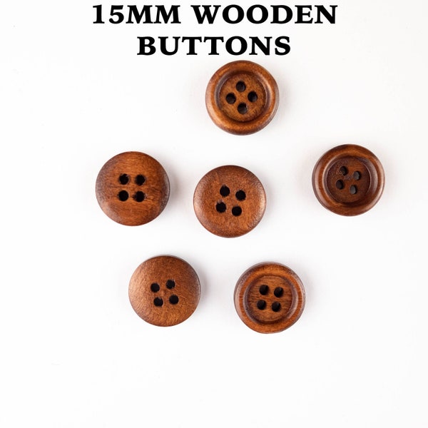 Handmade Wooden Buttons - Etsy