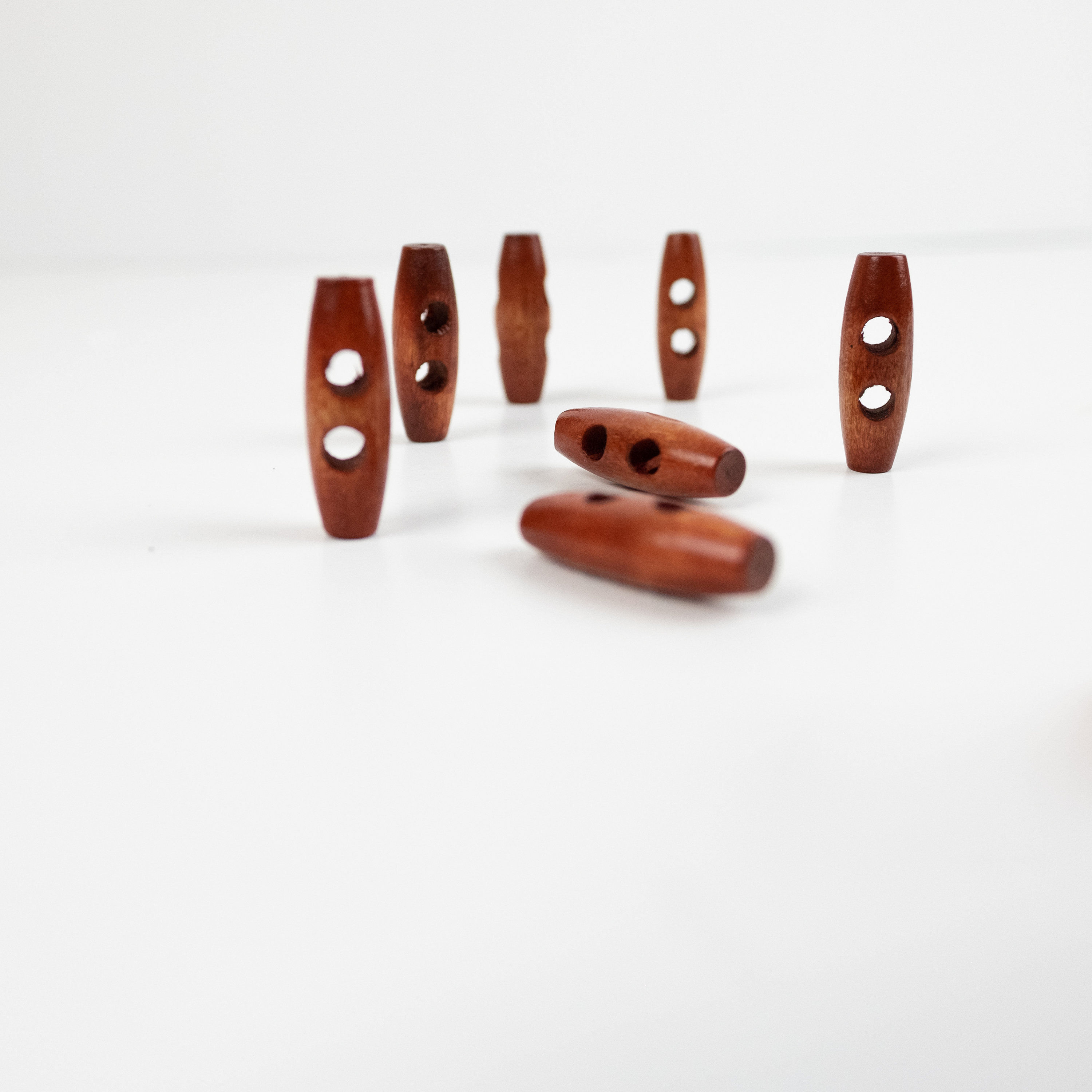 30mm Wooden Horn Toggle Button for Sewing, Knitting, Crocheting ...