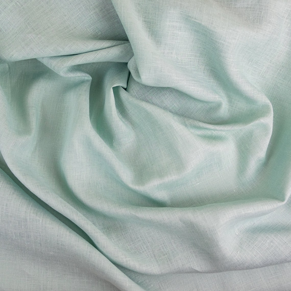 Light blue linen. Linen fabric. Medium weight linen fabric. | Etsy
