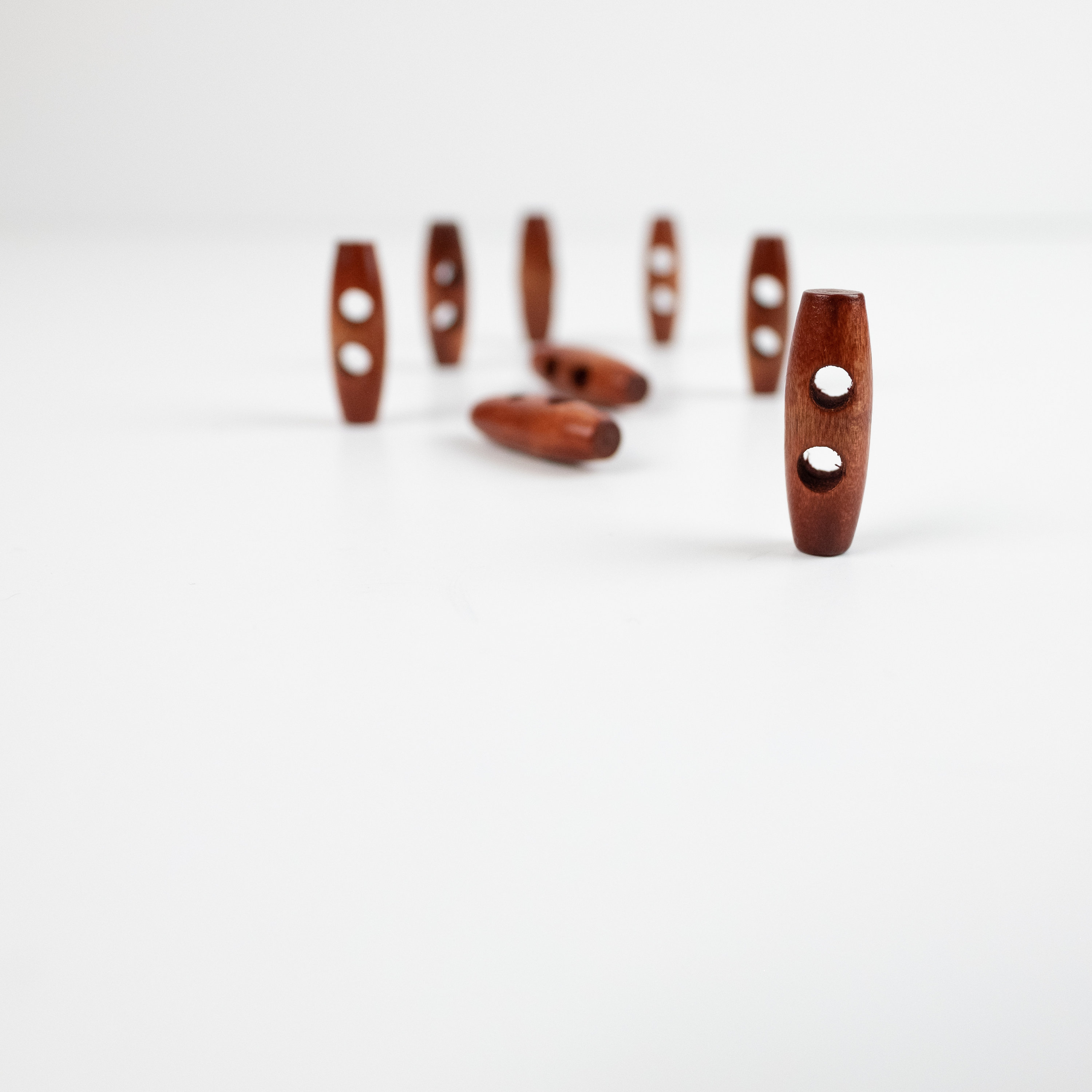 30mm Wooden Horn Toggle Button for Sewing, Knitting, Crocheting ...