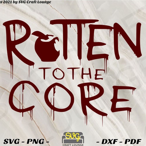 Rotten to the Core SVG - Etsy