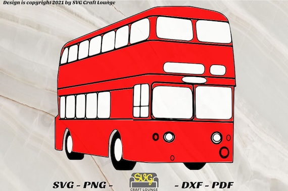 Double Decker Bus PNG Double Decker Bus SVG London Bus Cut File Cricut ...