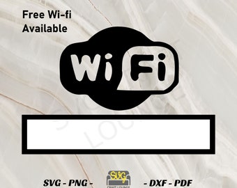 Wifi dxf silhouette - Etsy España