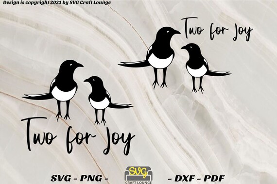 Craft Supplies & Tools Clip Art & Image Files Two for Joy Magpie Bird ...