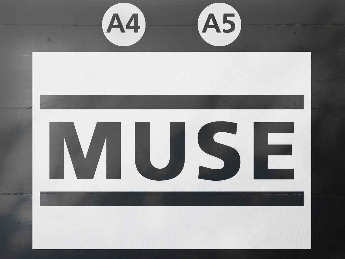 Band Logo Stencils A5 Reusable 190 Micron Mylar | Etsy