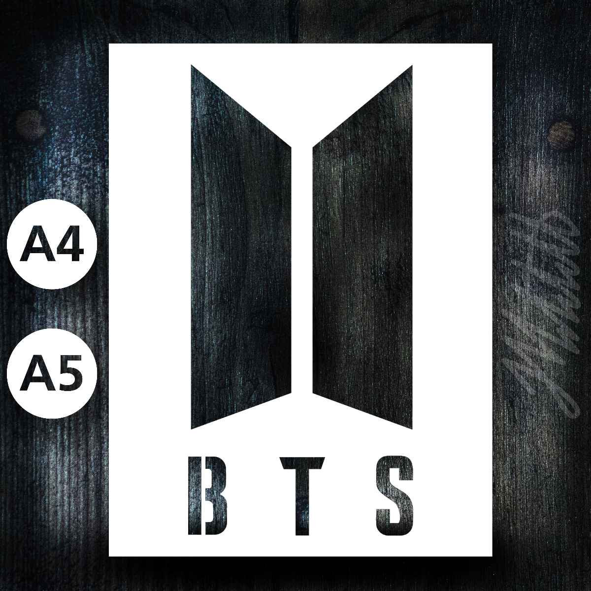 Band Logo Stencils A5 Reusable 190 Micron Mylar | Etsy