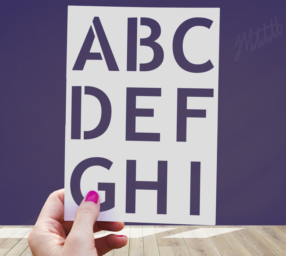Alphabet Letters & Numbers Stencil (3") Reusable Mylar - Etsy